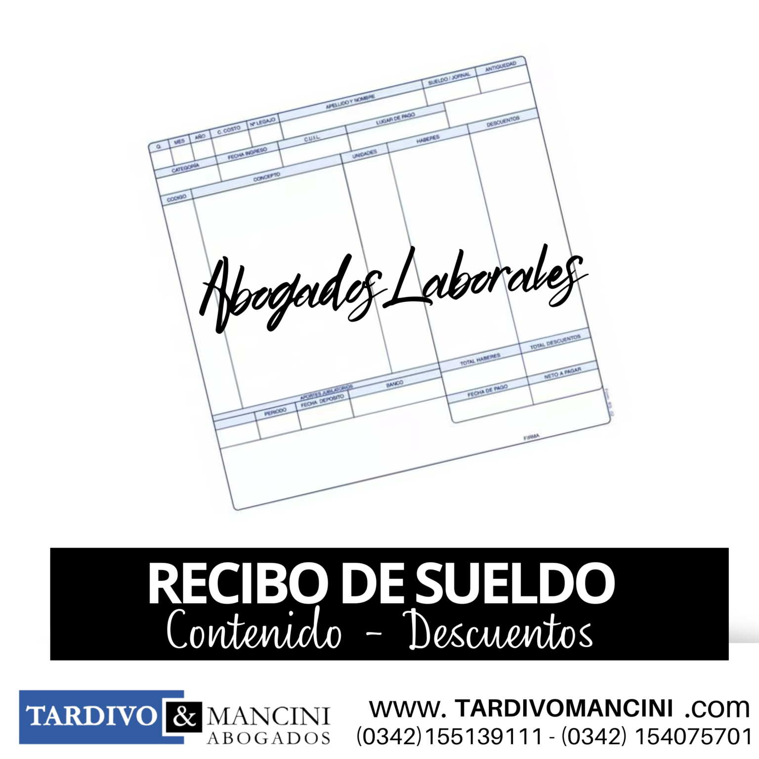 Contenido del Recibo de Sueldo – Tardivo & Mancini Abogados I Estudio ...
